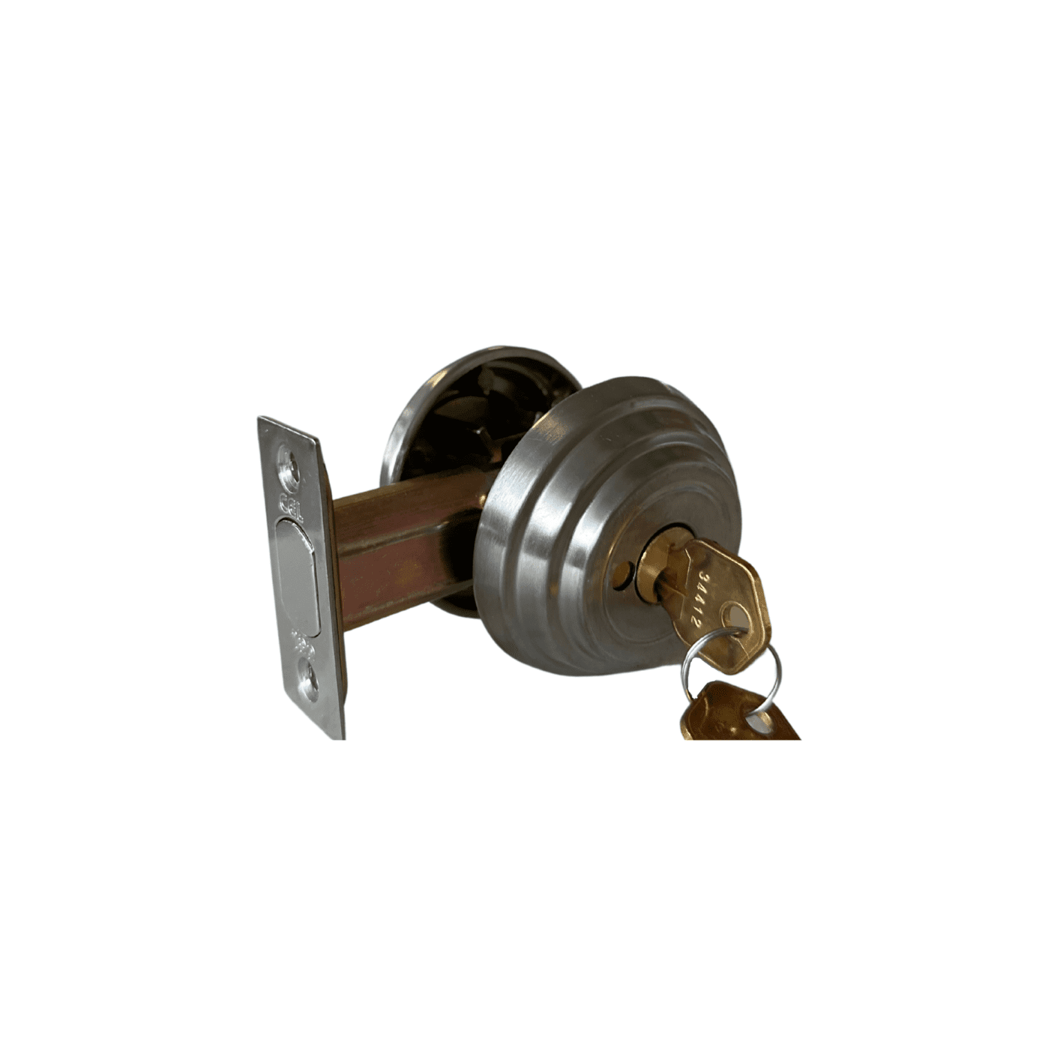 Deadbolt Double Satin Chrome – Ironrod Steel Co.