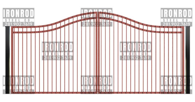 Compound Arched Double Gate Flush Top Standard – Ironrod Steel Co.